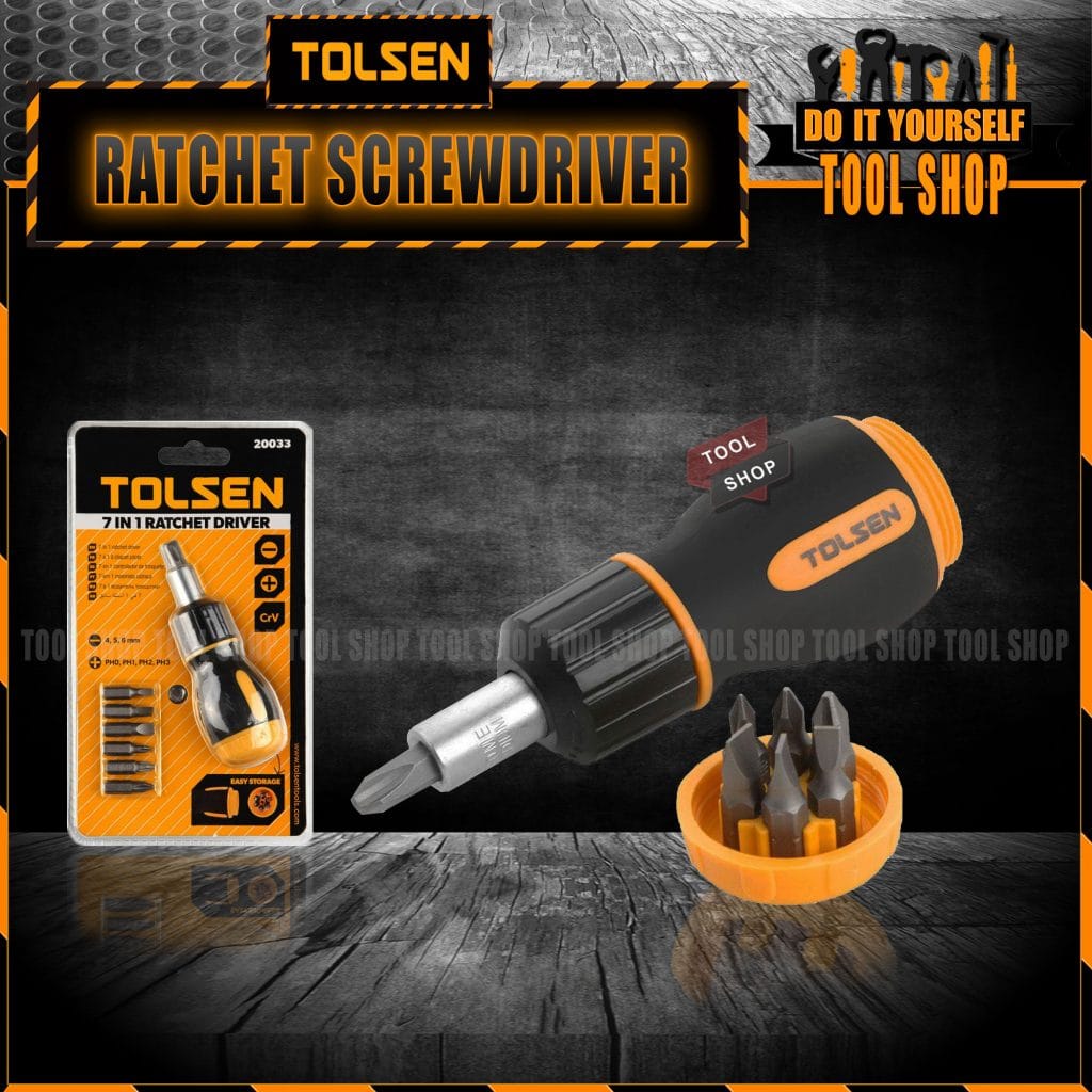 Tolsen 42 Pcs Ratchet Socket and Bit Set - 20041 Tool Shop
