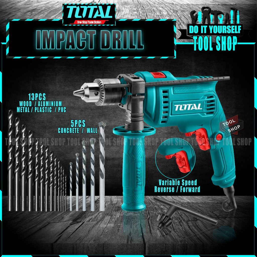 Pack of 19 - Total Impact Drill Machine Hammer TG1061356 Tool Shop