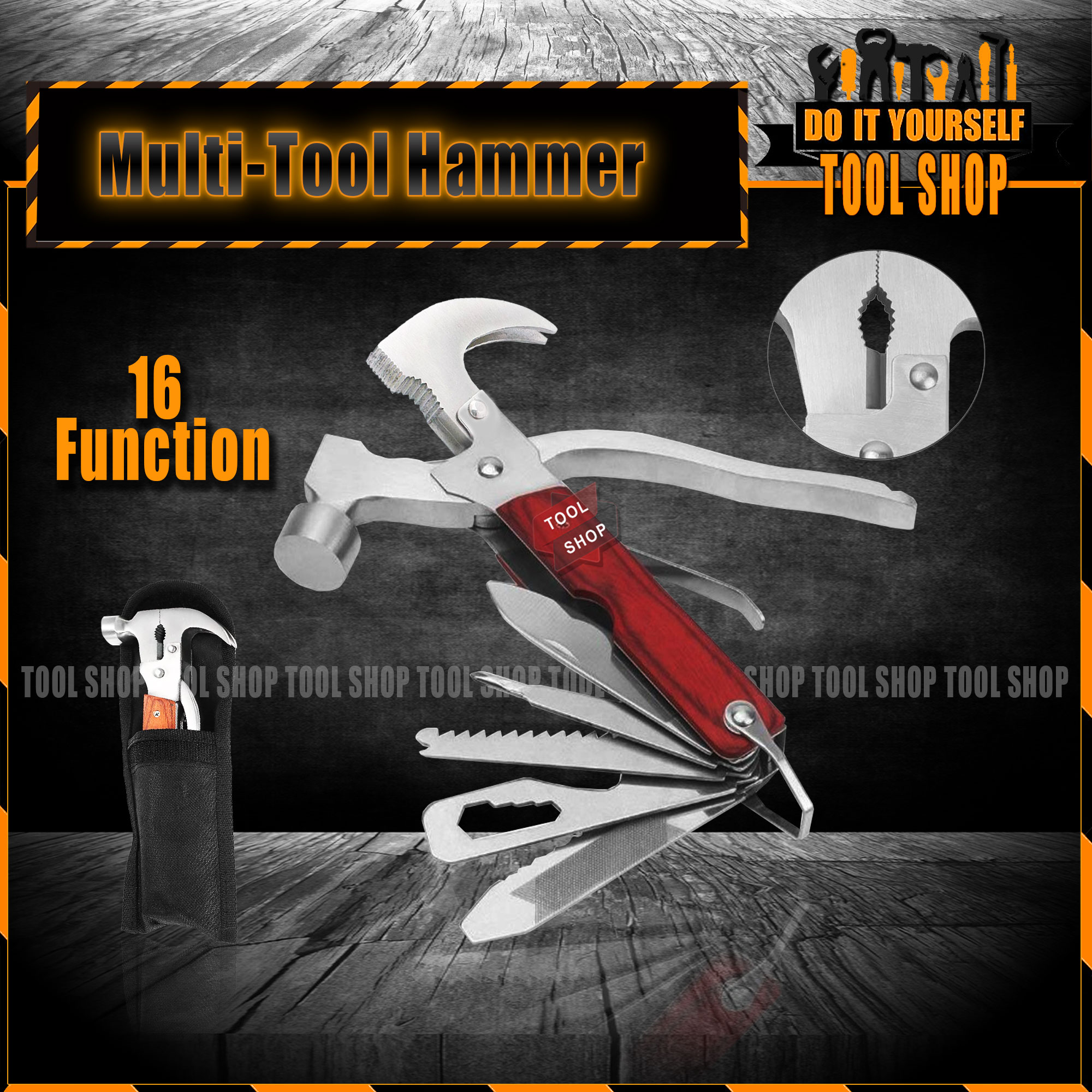 16-in-1 Mini Multi-Function Tool Claw Hammer Tool Shop