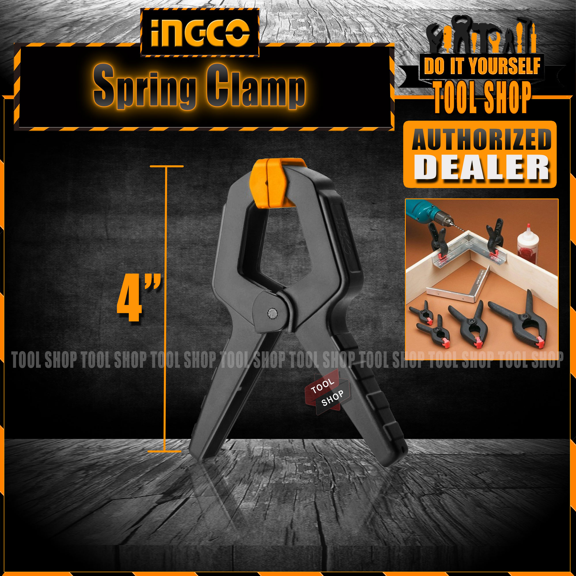 Ingco High Quality Spring Clamp 4 Inch HQSC0204 Tool Shop