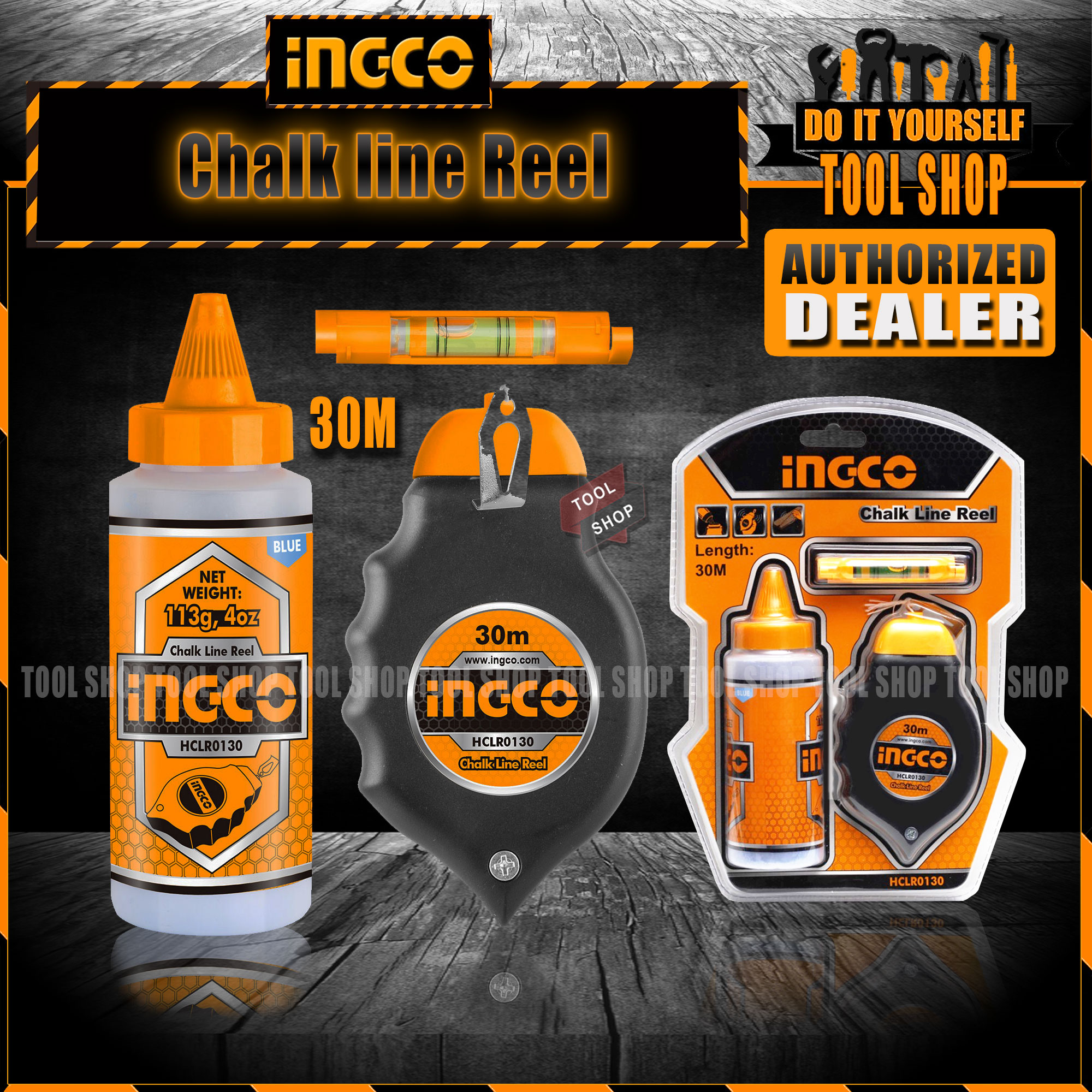 INGCO Chalk Line Reel 30M - HCLR0130 Tool Shop