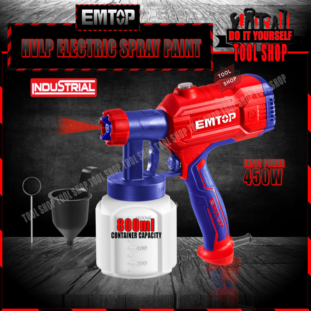 EMTOP original HVLP Electric Spray Machine 450W Paintzoom - Industrial ...