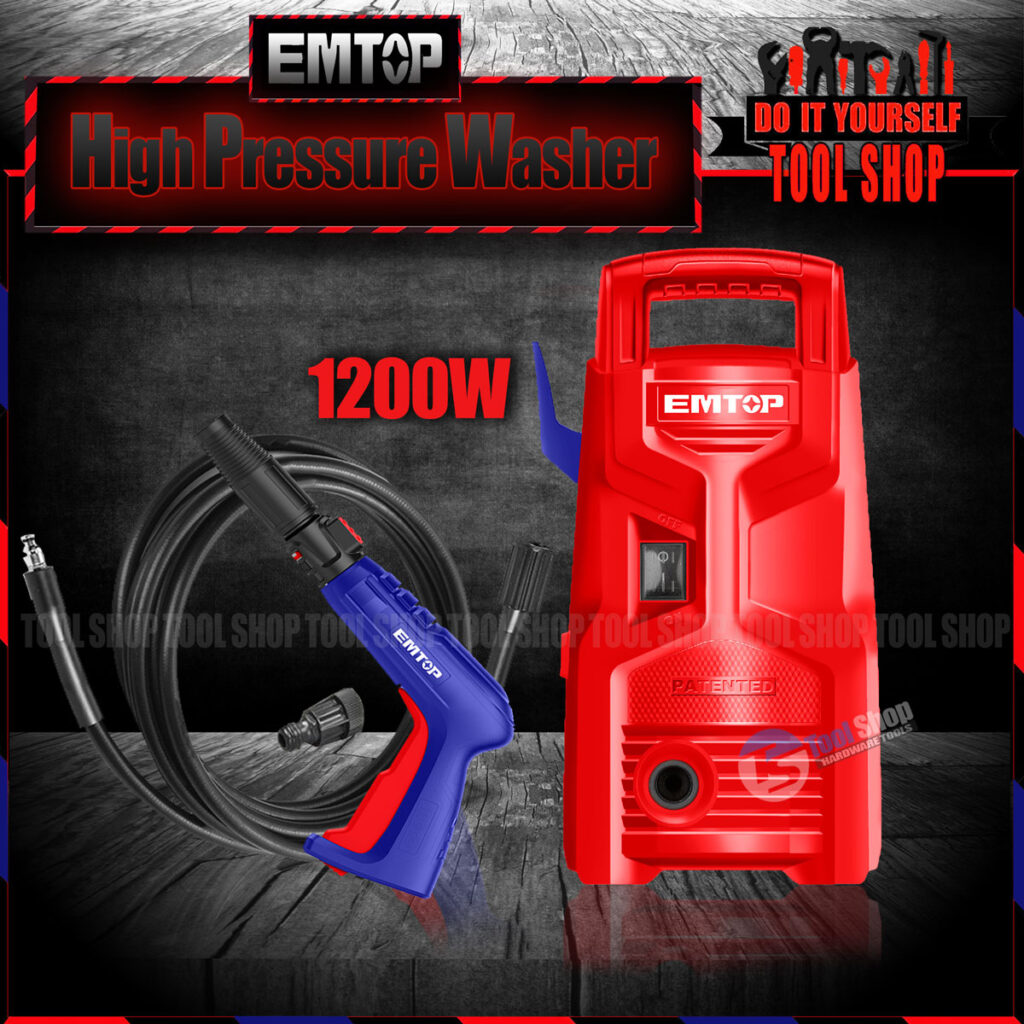 EMTOP High pressure washer 1200W EHPW1201 Tool Shop