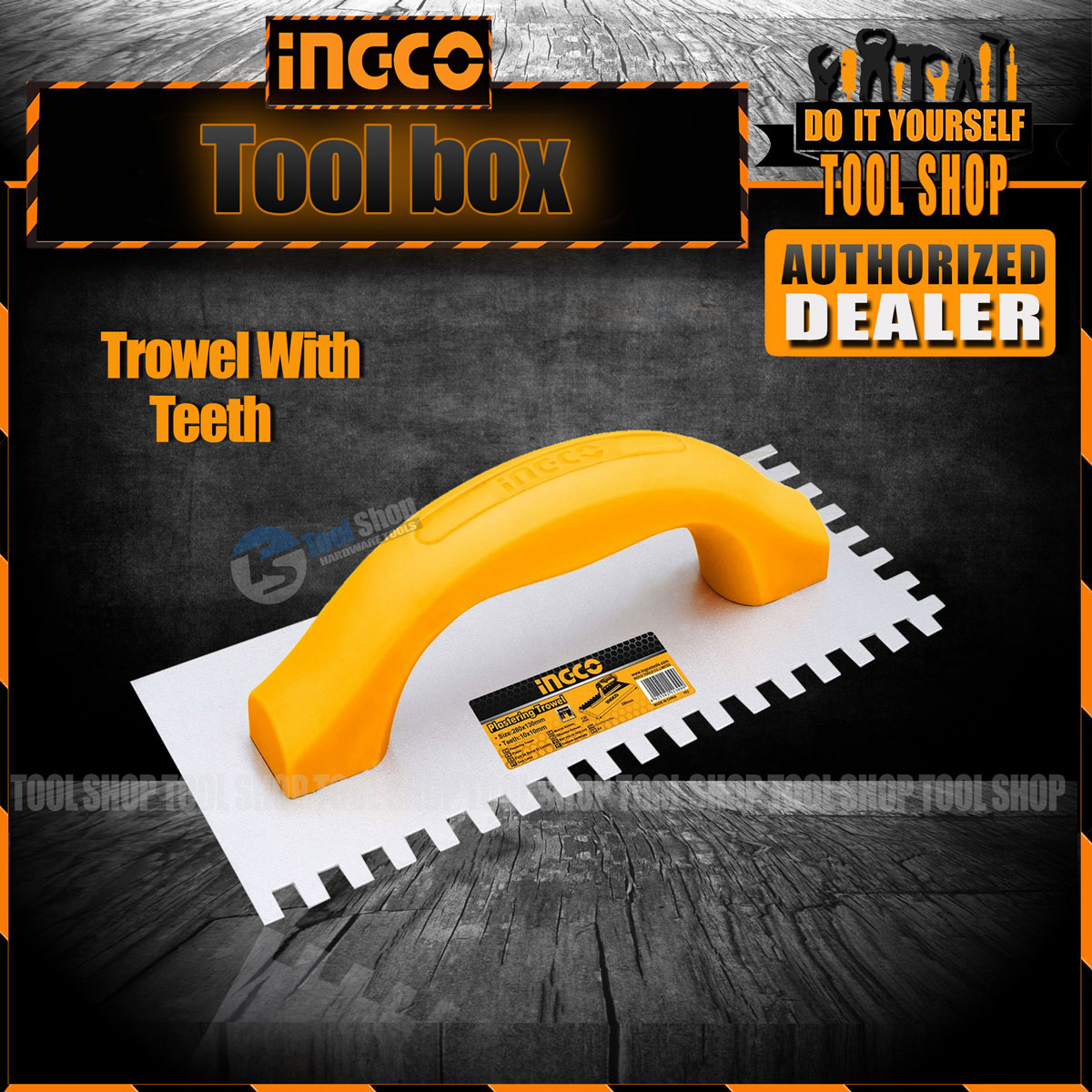 INGCO Plastering Trowel with Teeth - HPTT23108 – Tool Shop