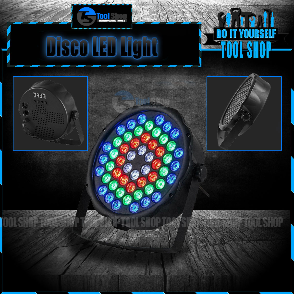 RGB 54 LED Par Stage Light DJ Disco Party Wedding Lighting Tool Shop