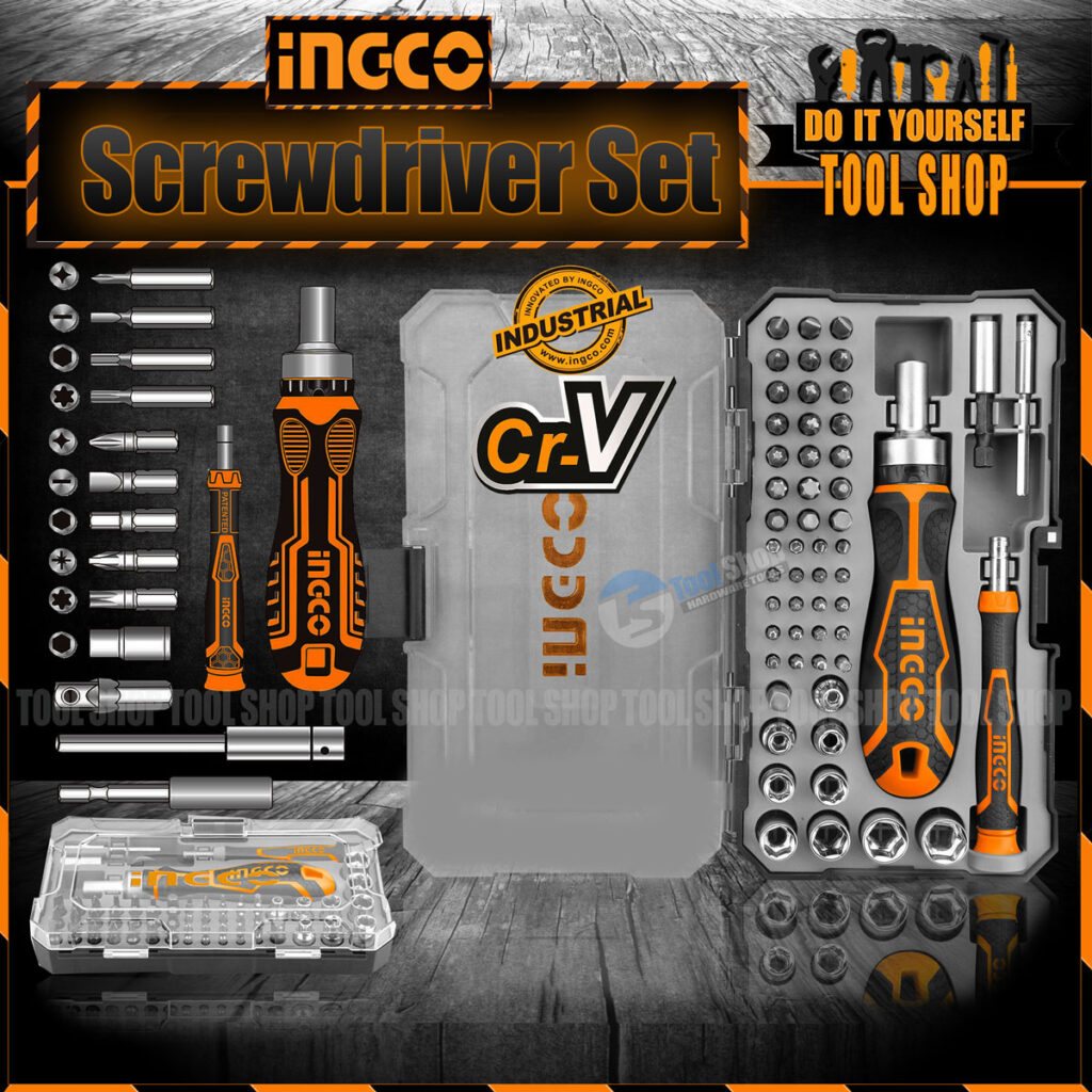 INGCO 55Pcs Screwdriver Set HKSDB0558 Tool Shop