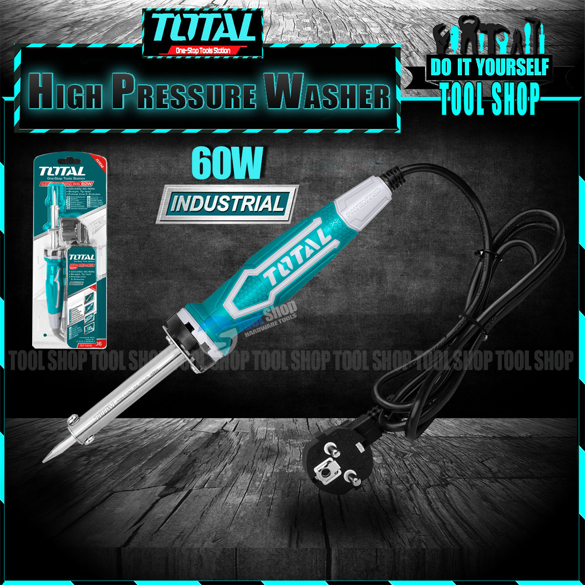 Total Original Electric Soldering Iron 60W - Industrial - TET1606