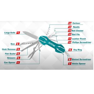 Total Multi Function Knife THMFK0156 - 15 Function Tool Shop