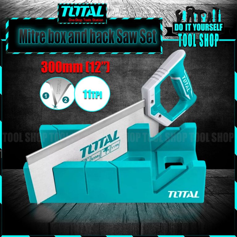 Total THTK591262 Mitre Saw Miter Box and Back Saw Tool Shop